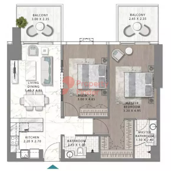 Golf Gate 2 - in DAMAC Hills by Damac Properties | Property Finder UAE