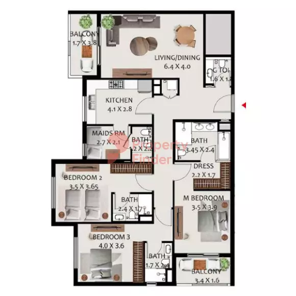 Hillside Residences Project by Wasl Properties | Property Finder UAE